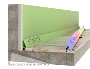 Мини плинтус Corner по RAL 570 Pro Design идеально впишется в интерьер Вашего дома