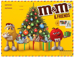 Новогодние подарки M&M's 2️⃣0️⃣2️⃣0️⃣, сладкие новогодние наборы ммдемс ...
