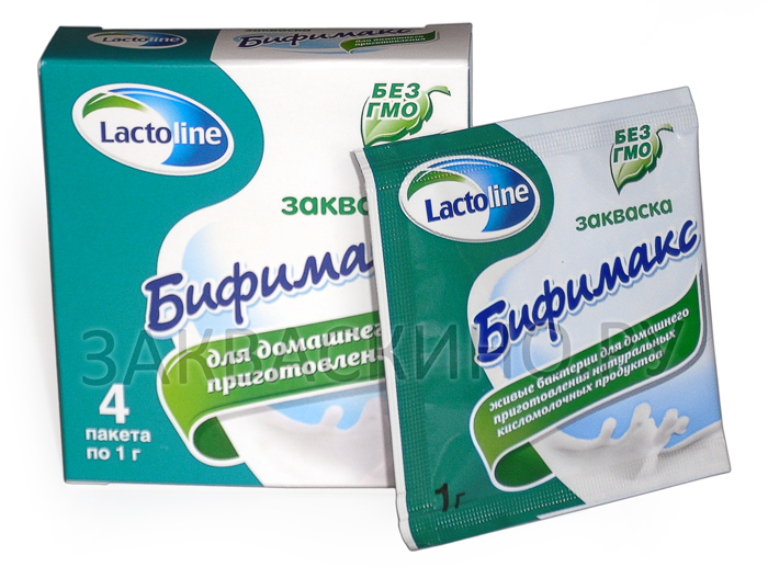 Закваска ЛактоЛайн Бифимакс с болгарской и ацидофильной палочкой и ...