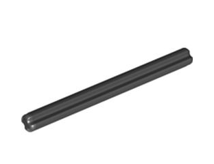 Technic, Axle 6L, Black (3706 / 370626)