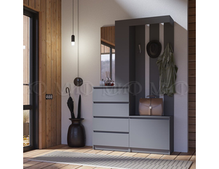 Прихожие готовые решения - Прихожая "Челси" (графит)