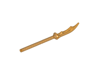 Minifigure, Weapon Naginata with Marbled Trans-Orange Pattern, Pearl ...