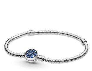 Браслеты Пандора - Браслет Сверкающий голубой диск пандора Артикул ...