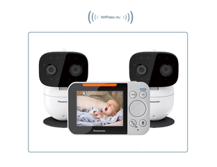 Panasonic KX-HN3001-х2 видеоняня - монитор 3,5" и 2 поворотных видеокамеры.