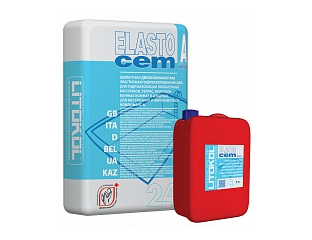 ELASTOCEM - Цементная двухкомпонентная эластичная гидроизоляционная смесь для внутренних и ...
