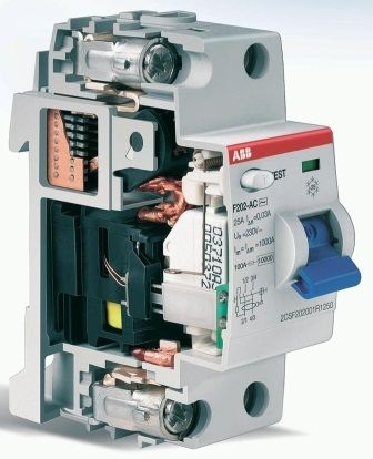 Устройства защитного отключения - Устройство защитного отключения ABB F202 AC-25/0,03 (25 А, 230 ...