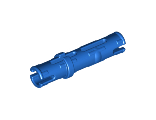 Technic, Pin 3L with Friction Ridges, Blue (6558 / 4514553 / 6299413)