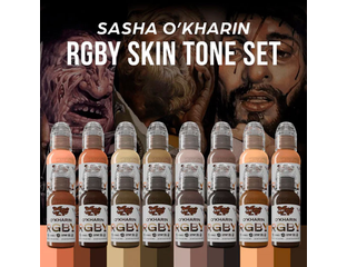 Купить краска World Famous Tattoo Ink SASHA O'KHARIN RGBY Skin Tone Set ...
