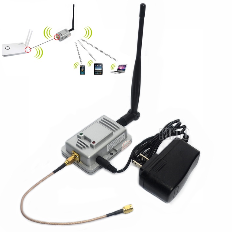 WiFi Усилитель (Репитер Wi-Fi) 2,4 ГГц - 2 Вт - 1000 М2