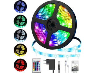 Дюралайт - Светодиодная лента с пультом LED RGB 5 метров, 12В, IP65 #A ...
