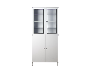 Шкафы металлические для медикаментов.