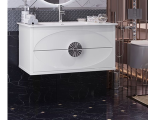 Тумба с раковиной Opadiris Ибица 90, подвесная белый/хром - Opadiris-rus.ru онлайн интернет магазин