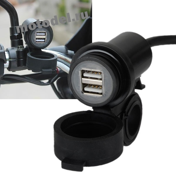 Панели и приборы - Адаптер USB на руль для мотоцикла, квадроцикла ...