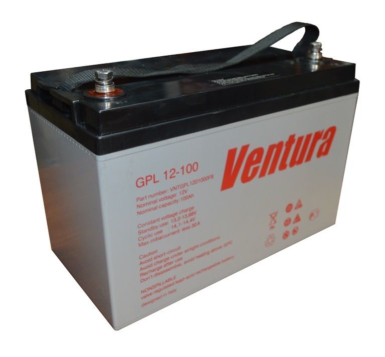 Аккумуляторы AGM - AGM аккумулятор Ventura GPL 12-100 (12 В, 100 А*ч)