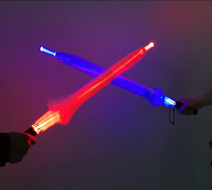 Светящийся зонт МЕЧ - ДЖЕДАЯ (Light Saber Umbrella) с фонариком. Купить ...