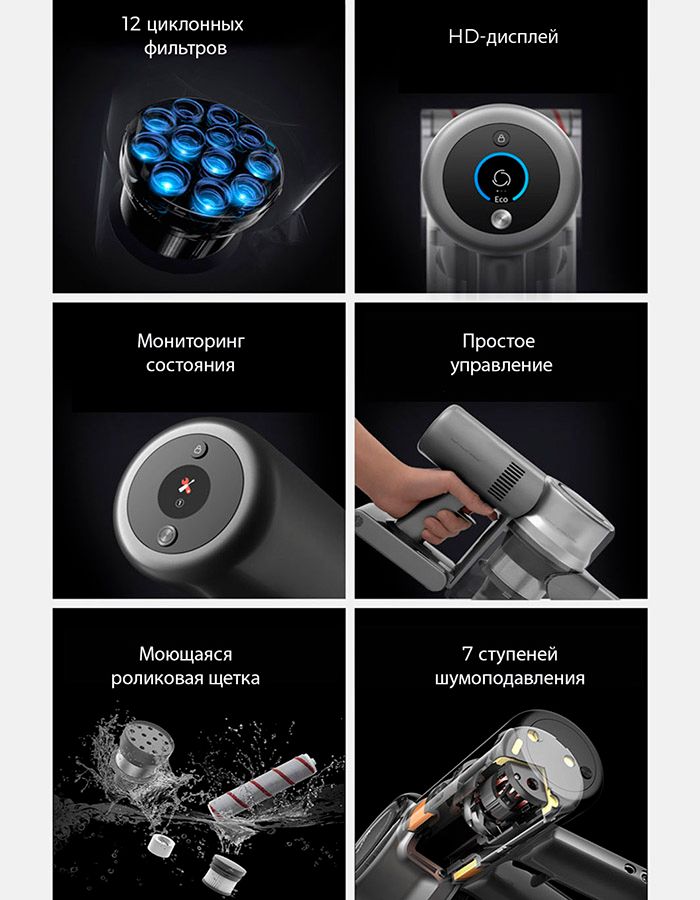 Беспроводной ручной пылесос Xiaomi Dreame V11 Vacuum Cleaner ...