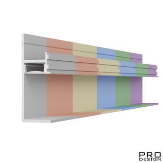 Теневой плинтус скрытого монтажа Pro Design 7210 Крашенный по RAL ...