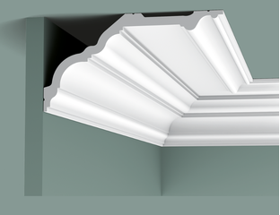 ORAC DECOR C340 полиуретановый карниз - бельгийская лепнина из полиуретана