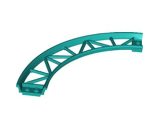 Train, Track Roller Coaster Curve, 90 degrees, Dark Turquoise (25061 / ...
