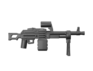 Оружие для фигурок Лего пулемёт Калашникова (ПКМ) | lego minifigure ...