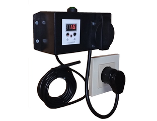 Терморегулятор Термит 9 с вилкой и розеткой для обогревателя по низкой ...