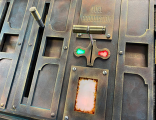 Props from "Steampunk adventure" - Remote control with levers