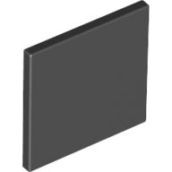Road Sign 2 x 2 Square with Open O Clip, Black (15210 / 6063617 / 6323189)