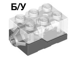 Electric, Light Brick 2 x 3 x 1 1/3 with Trans-Clear Top and Yellow LED ...