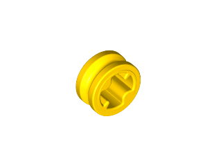 Technic Bush 1/2 Smooth, Yellow (4265c / 3212324 / 4239601 / 6271167)