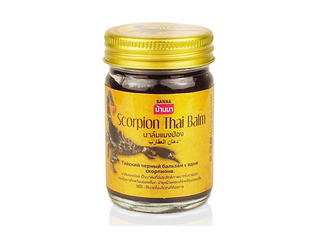 Тайский чёрный бальзам с ядом скорпиона Scorpion Thai Balm Banna (50 гр ...