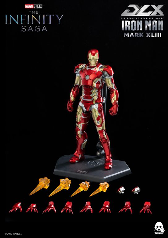 Mark 43 1 12 scale Avengers Infinity Saga scale DLX Iron Man Mark 43 3Z0247 Threezero
