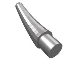 Barb / Claw / Horn / Tooth - Small, Flat Silver (53451 / 4612901 / 6270108)