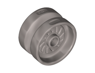 Wheel 18mm D. x 12mm with Axle Hole and Stud, Solid Brake Rotor Lines ...