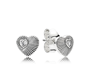 Серьги Пандора - Серьги Пандора Винтажный веер Артикул: 297298CZ