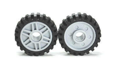 Tire 24mm D. x 7mm Offset Tread - Band Around Center of Tread, Black ...