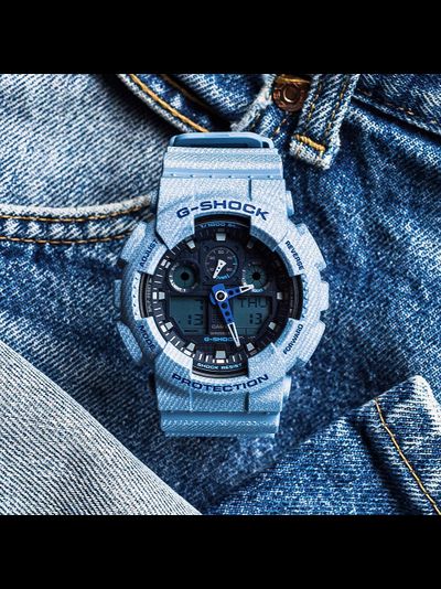 Часы Casio G-Shock GA-100DE-2A купить в интернет-магазине 12chasov.ru