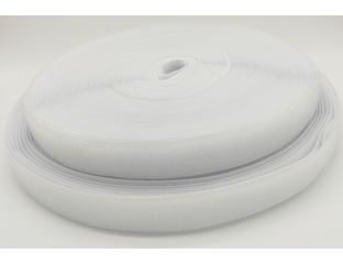 Купить ленту липучку для одежды 20мм 25м, цвет белый