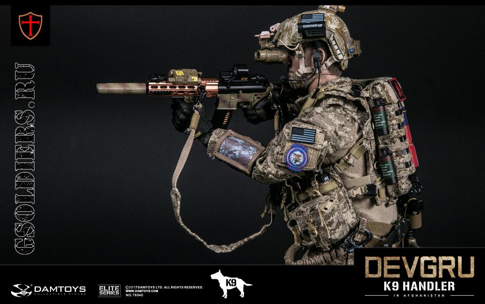 Боец DEVGRU со служебной собакой - Коллекционная фигурка 1/6 DEVGRU K9 ...