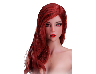 Женская голова (скульпт) с длинными рыжими волосами - 1/6 scale Asian ...