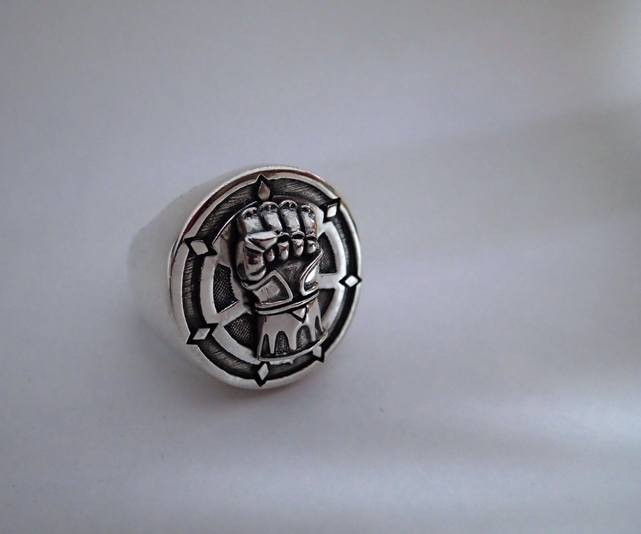 Купить кольцо ИМПЕРСКИЕ КУЛАКИ (IMPERIAL FISTS)(ПЕЧАТКА) ручной работы ...