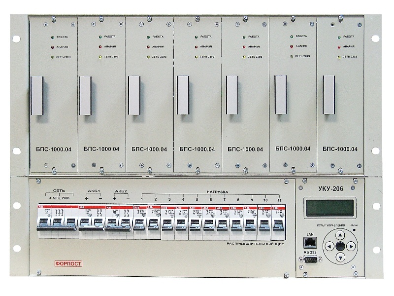 Купить ИБЭП-220(380)/24B-210A-5/7(1000)-8U