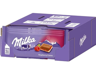 Шоколад Milka Raspberry Cream 100гр - купить шоколад Милка с малиновым ...