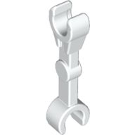 Arm Mechanical, Straight with Clips at 90 degrees Vertical Grip, White ...