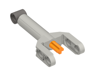 Technic Linear Actuator Mini with Dark Bluish Gray Head and Orange Axle ...