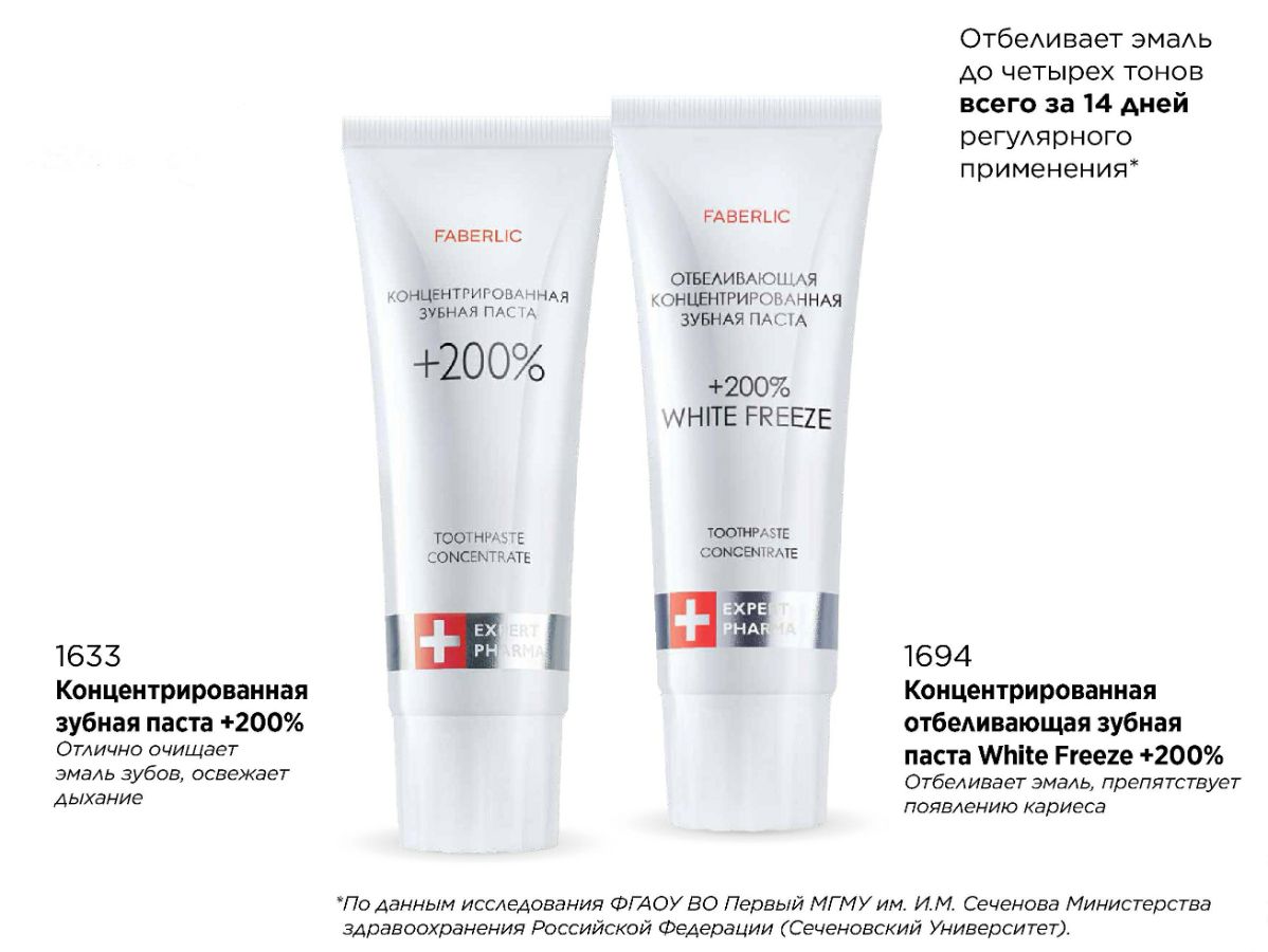 Средства по уходу за полостью рта от Faberlic